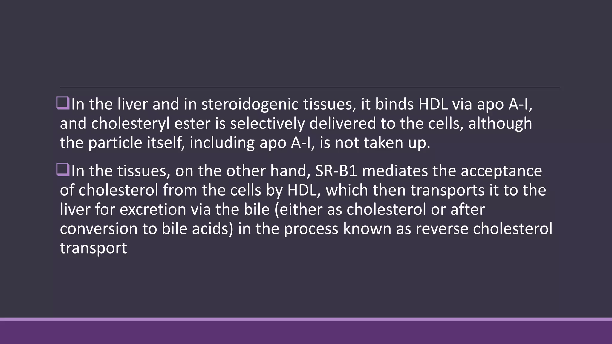 Reverse cholesterol metabolism | PPTX