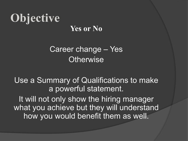 Reverse chrono format resume workshop | PPT