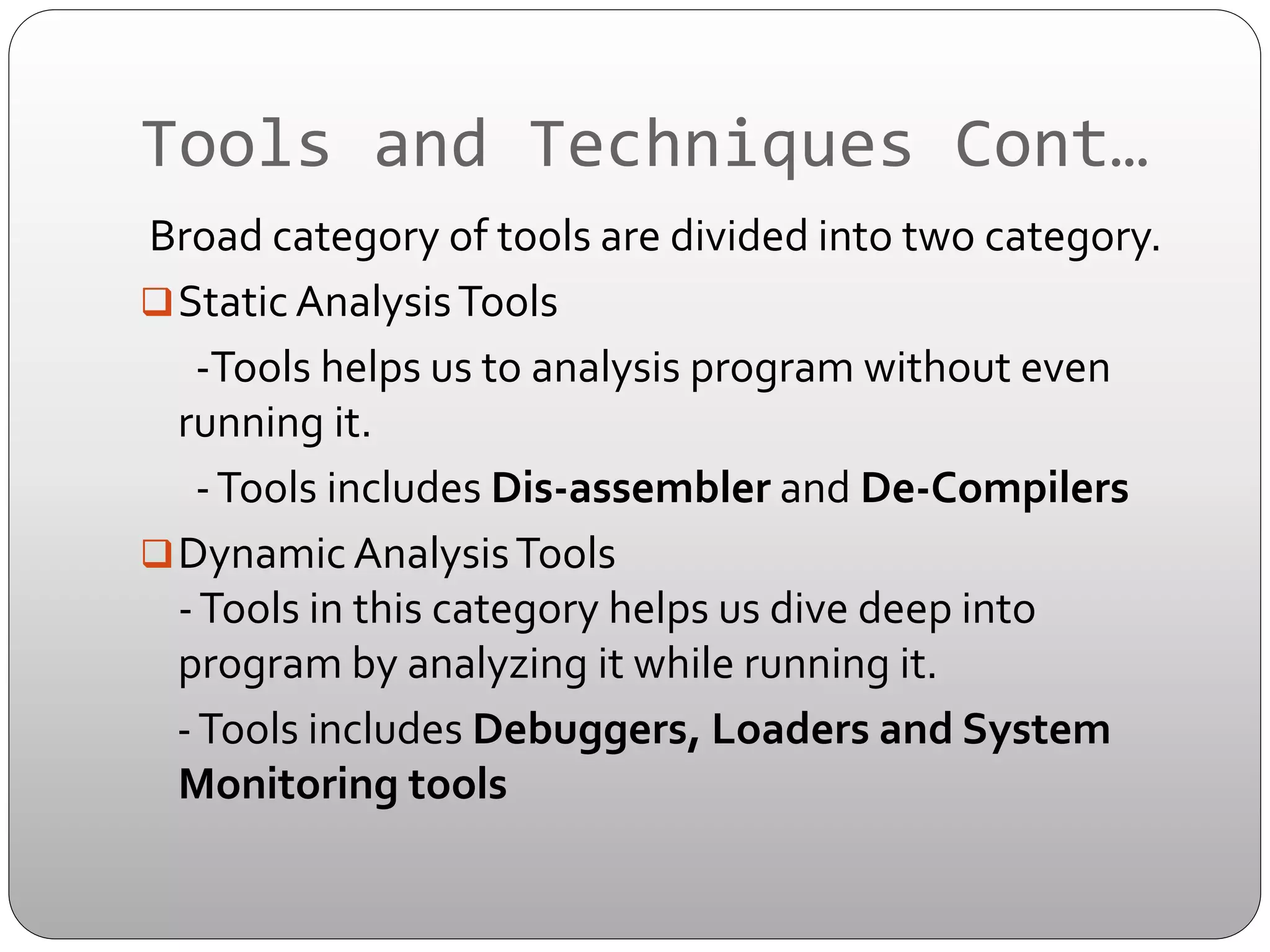 Reverse code engineering | PPTX