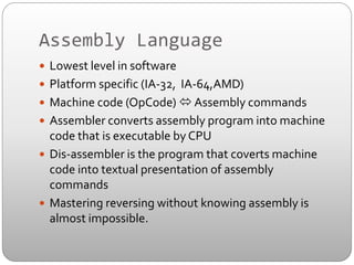 Reverse code engineering | PPTX