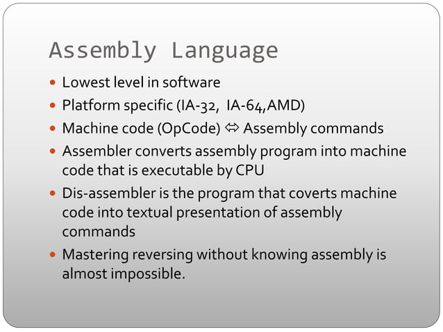 Reverse code engineering | PPT
