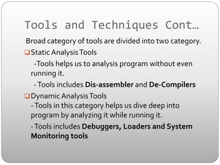 Reverse code engineering | PPTX