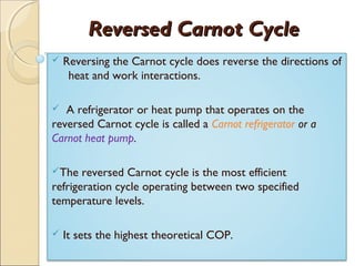 Reversed carnot cycle | PPT
