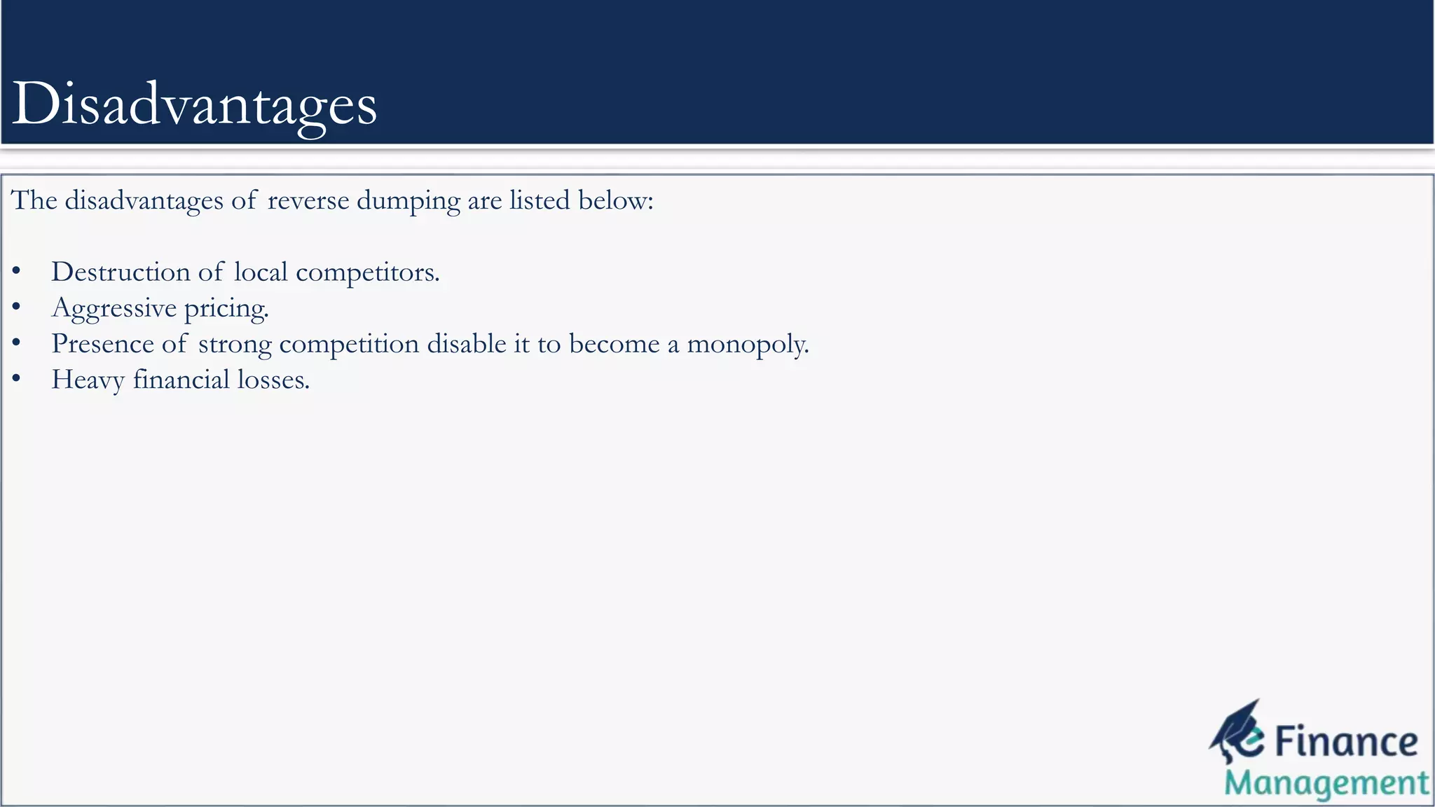Reverse Dumping | PPTX | Business | Business and Finance