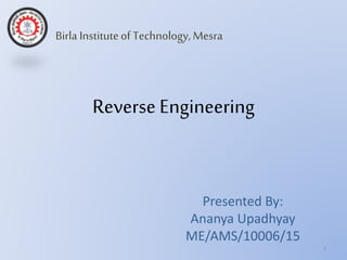 Reverse engineering | PPTX