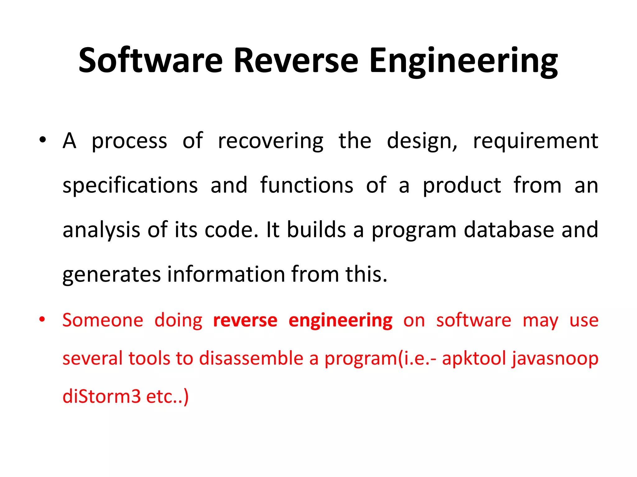 Reverse Engineering | PDF