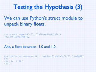 Reverse-Engineering a Proprietary Sound Sample Format | PPT
