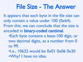 Reverse-Engineering a Proprietary Sound Sample Format | PPT