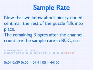 Reverse-Engineering a Proprietary Sound Sample Format | PPT