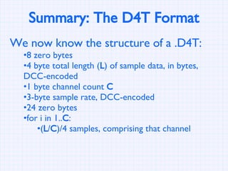 Reverse-Engineering a Proprietary Sound Sample Format | PPT
