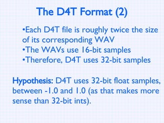 Reverse-Engineering a Proprietary Sound Sample Format | PPT