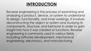 Reverse Engineering for iti students motor mechanic vehicle | PPTX