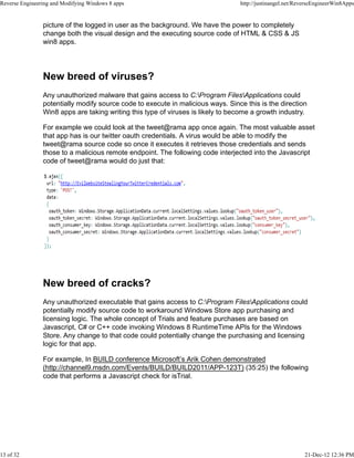 Reverse engineering and modifying windows 8 apps | PDF