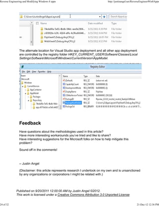 Reverse engineering and modifying windows 8 apps | PDF
