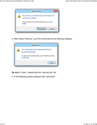 Reverse engineering and modifying windows 8 apps | PDF