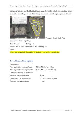 Reverse engineering case on multi storied parking | PDF