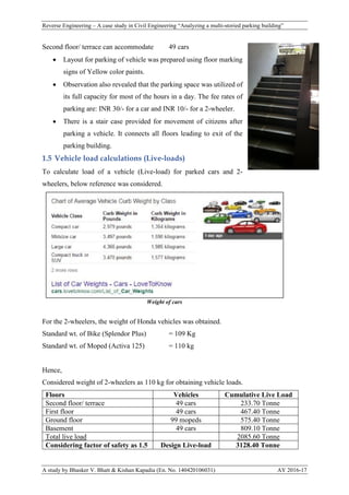 Reverse engineering case on multi storied parking | PDF