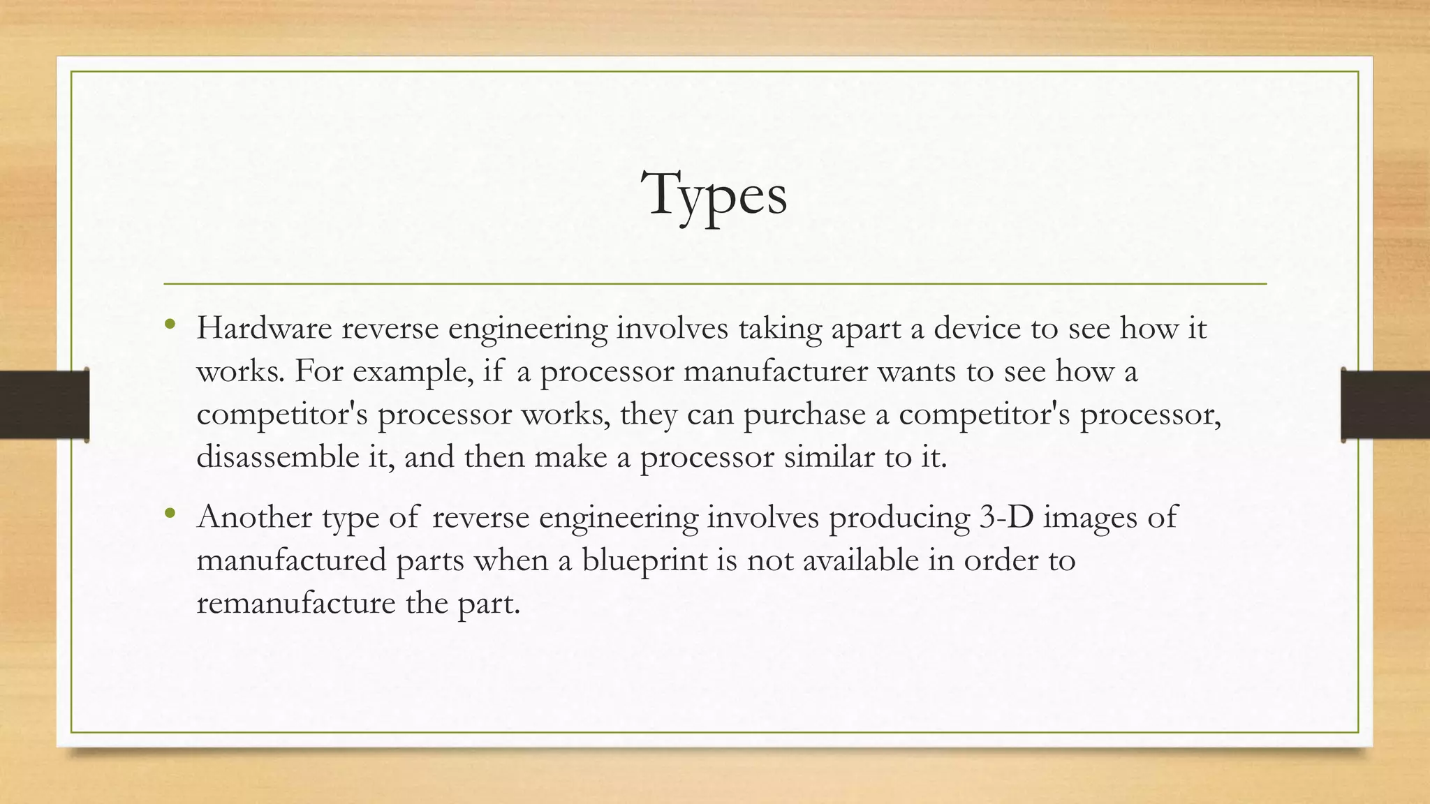 Reverse engineering in software engineering vaibhav | PPT