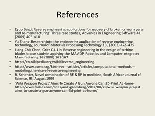 Reverse engineering & its application | PPTX
