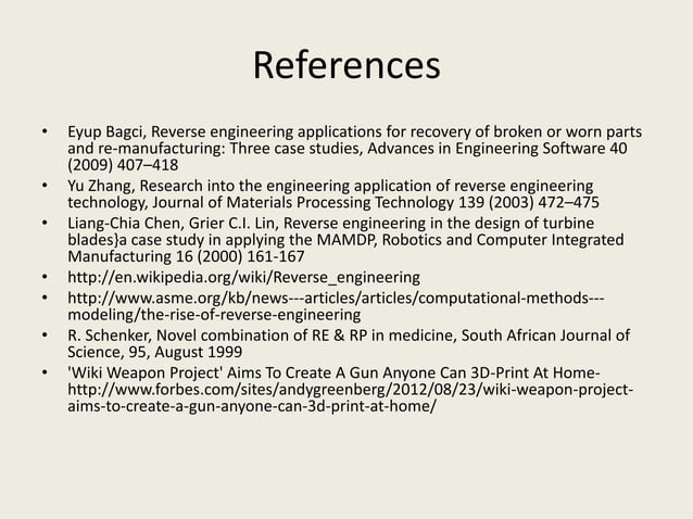 Reverse engineering & its application | PPTX