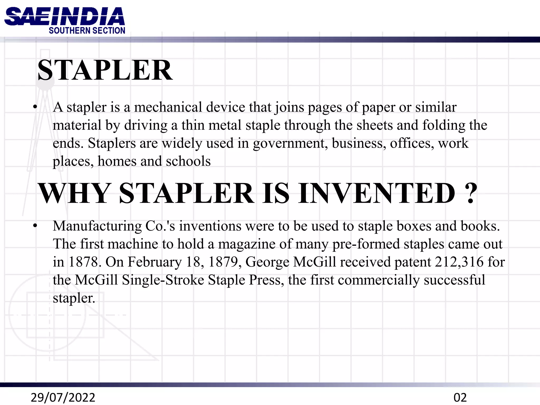 Reverse Engineering of Stapler | PDF