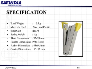 Reverse Engineering of Stapler | PDF