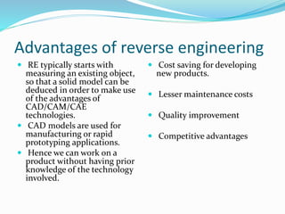 Reverse engineering for mechanical | PPTX