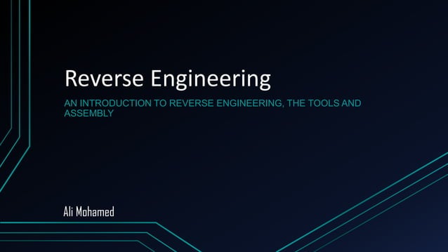 Reverse Engineering Presentation.pdf | Programming Languages | Computing