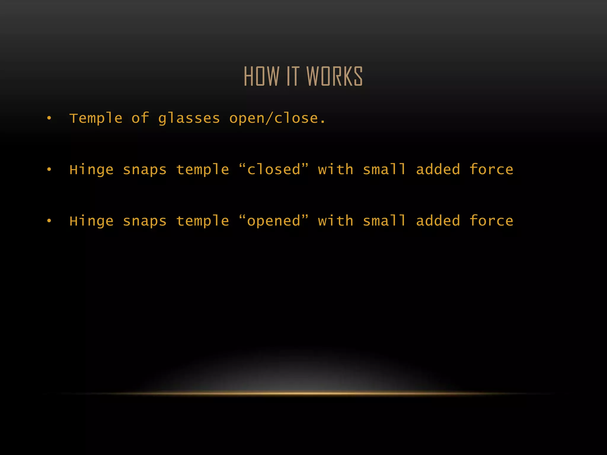 eyeglasses reverse engineering project slideshow | PPTX