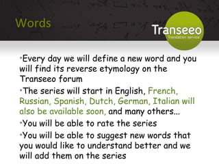 Reverse Etymology | PPT