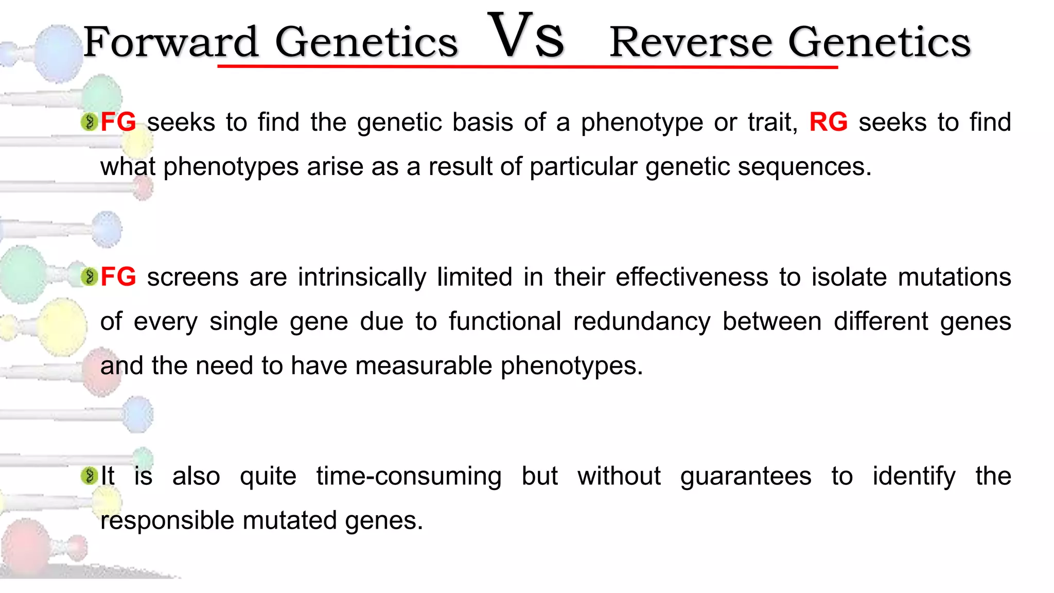 Reverse genetics | PPTX