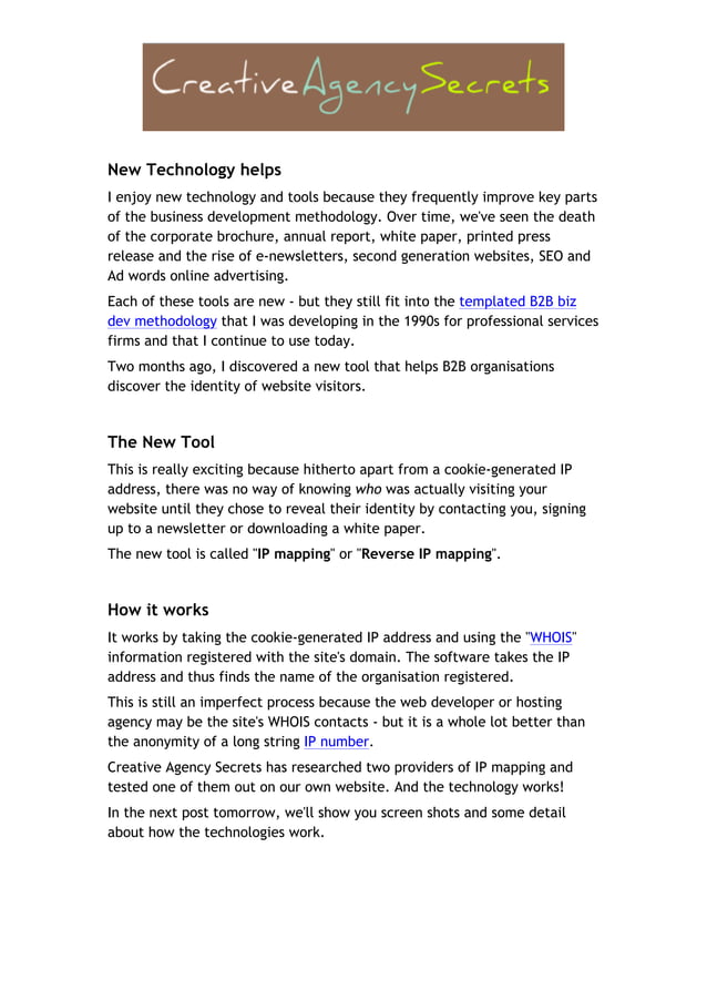 Reverse ip mapping ebook | PDF