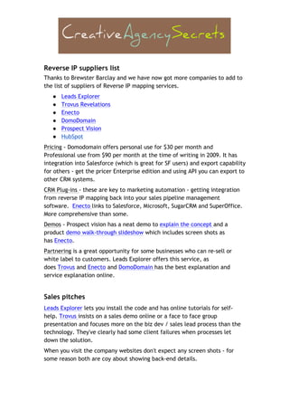Reverse ip mapping ebook | PDF