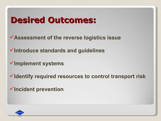 Reverse Logistics1.30.2008