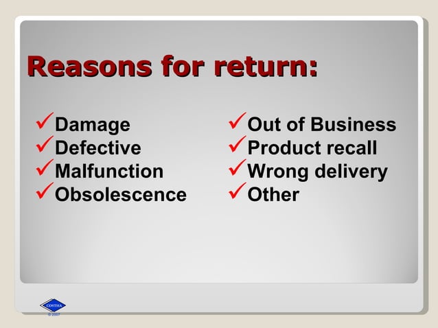 Reverse Logistics1.30.2008