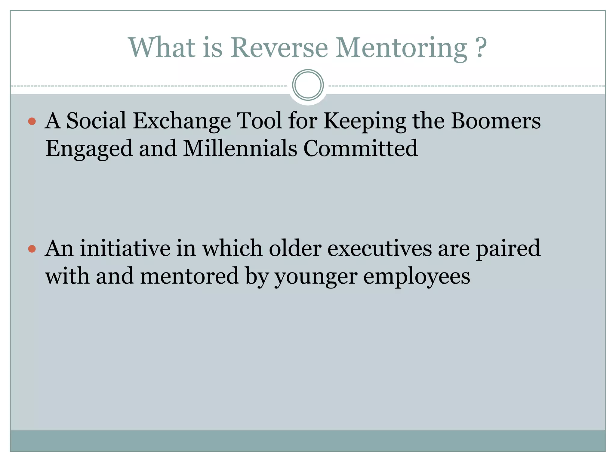 Reverse mentoring ppt | PPTX