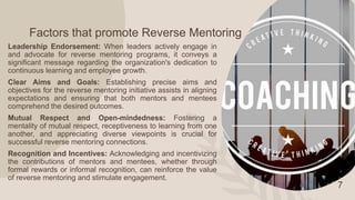 REVERSE MENTORING IN ORGANIZATIONS. SLIDES | PPTX