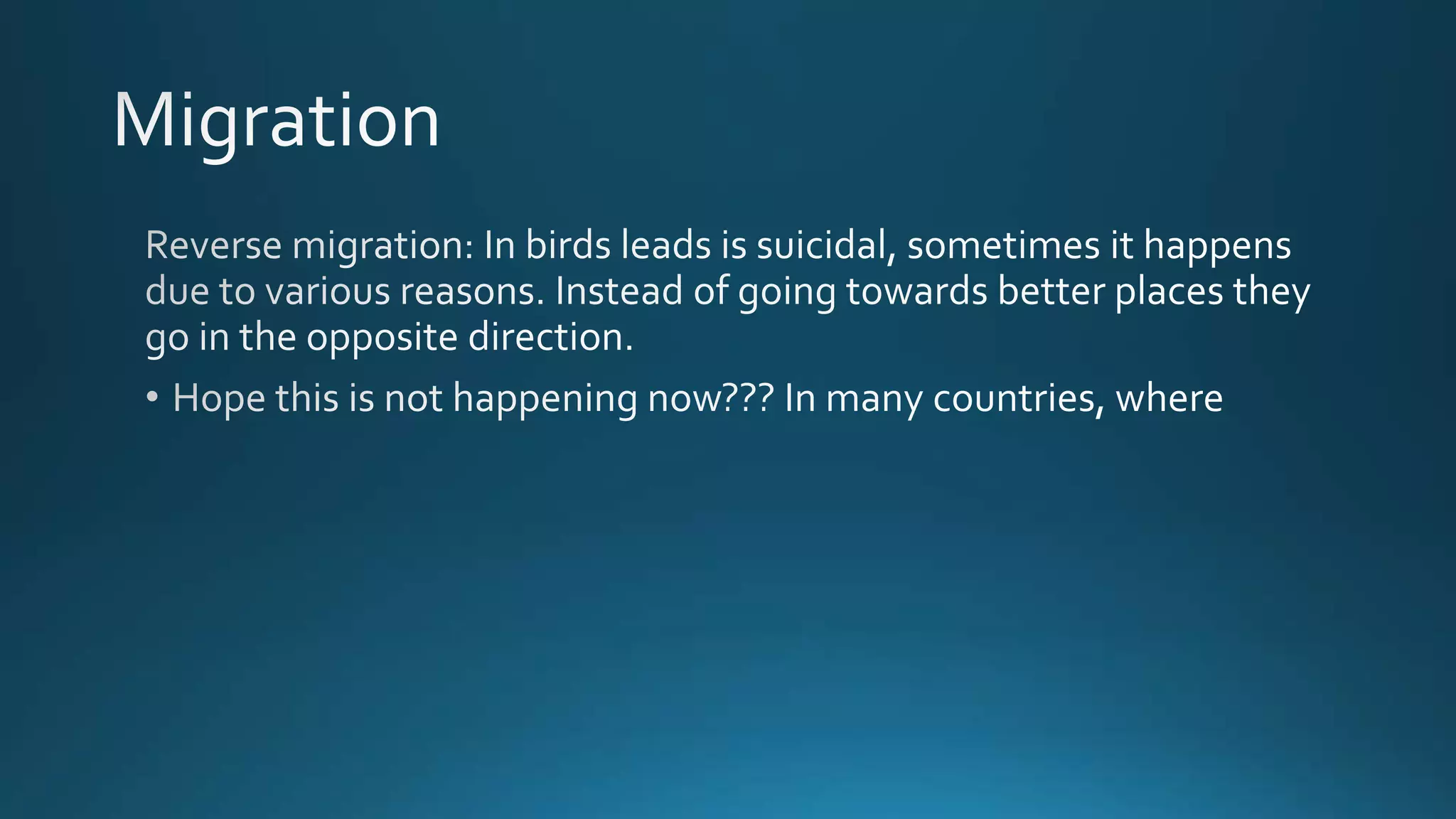 Reverse migration | PPTX