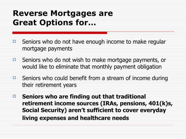 Reverse mortgages explained | PPT