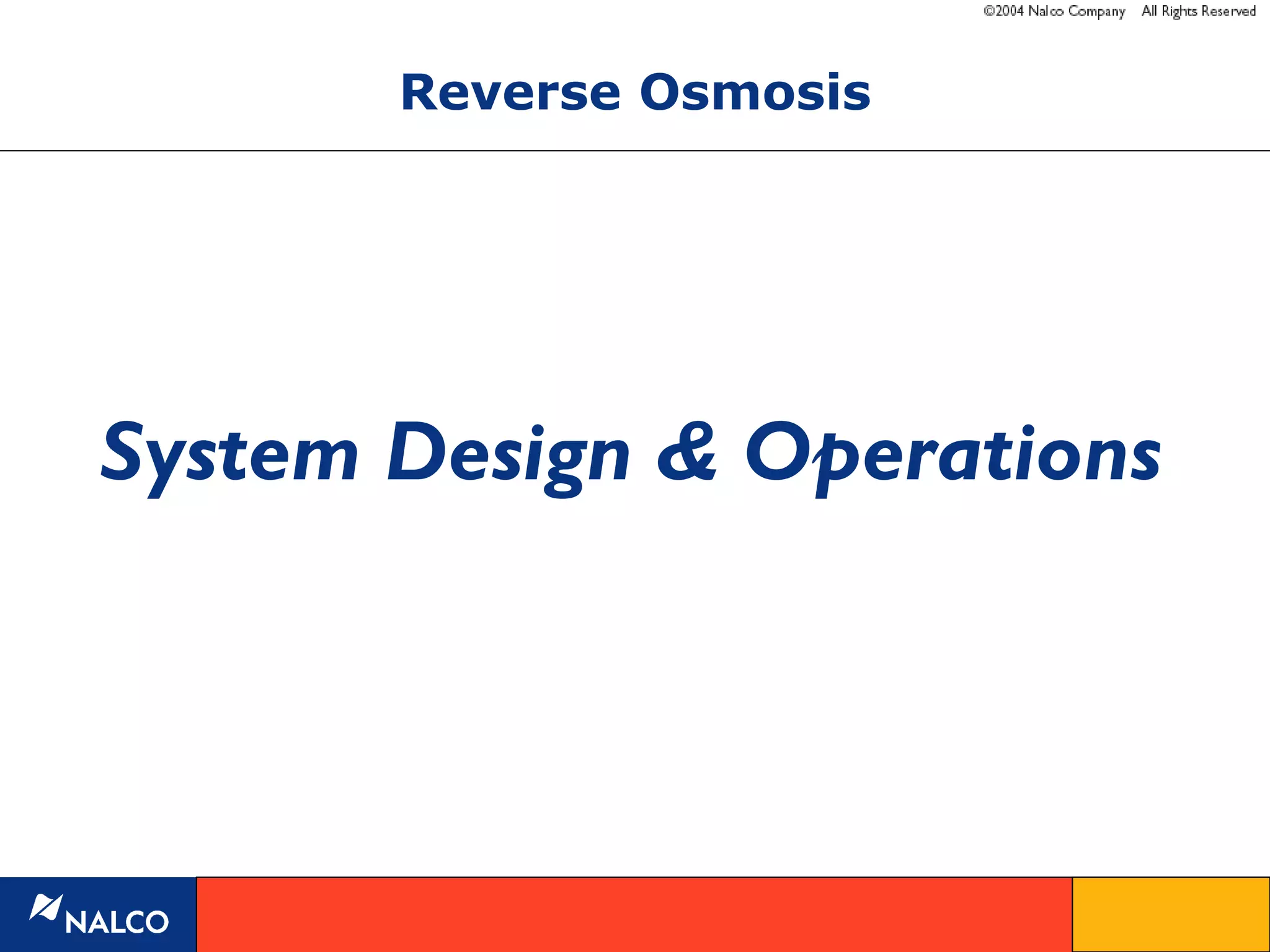 Reverse osmosis module | PDF