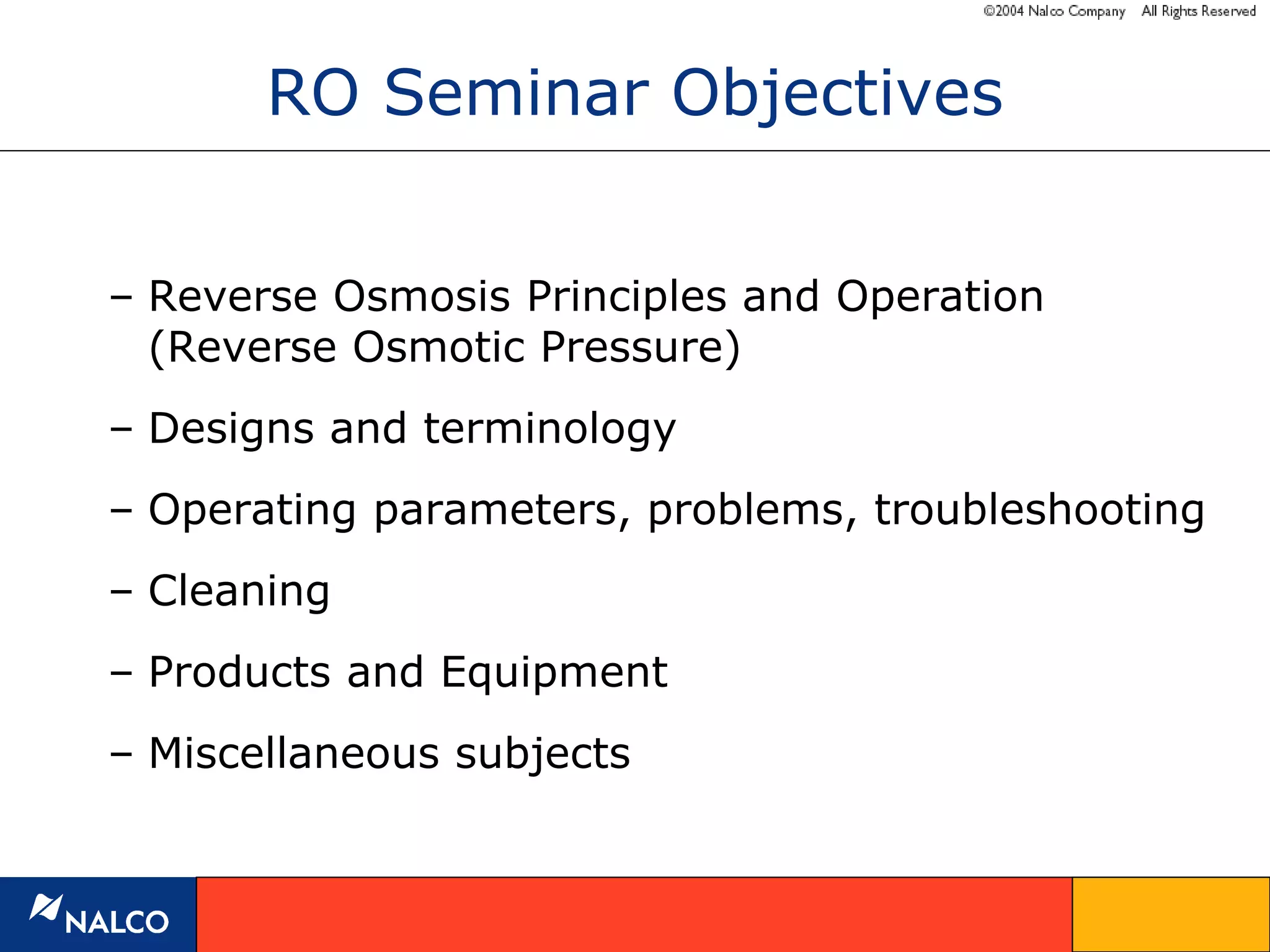 Reverse osmosis module | PDF
