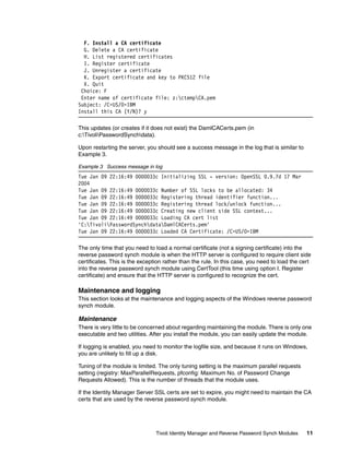 Reverse password synchronization with ibm tivoli identity manager ...