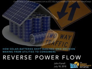 Reverse Power Flow: How solar+batteries shift electric grid decision ...