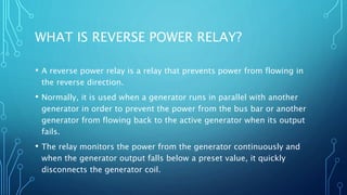 Reverse power relay | PPT