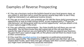Reverse Prospecting to Get More Leads | PPT