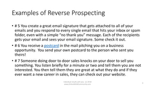 Reverse Prospecting to Get More Leads | PPT