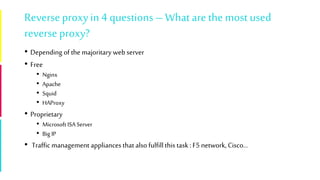 Reverse proxy & web cache with NGINX, HAProxy and Varnish | PPTX