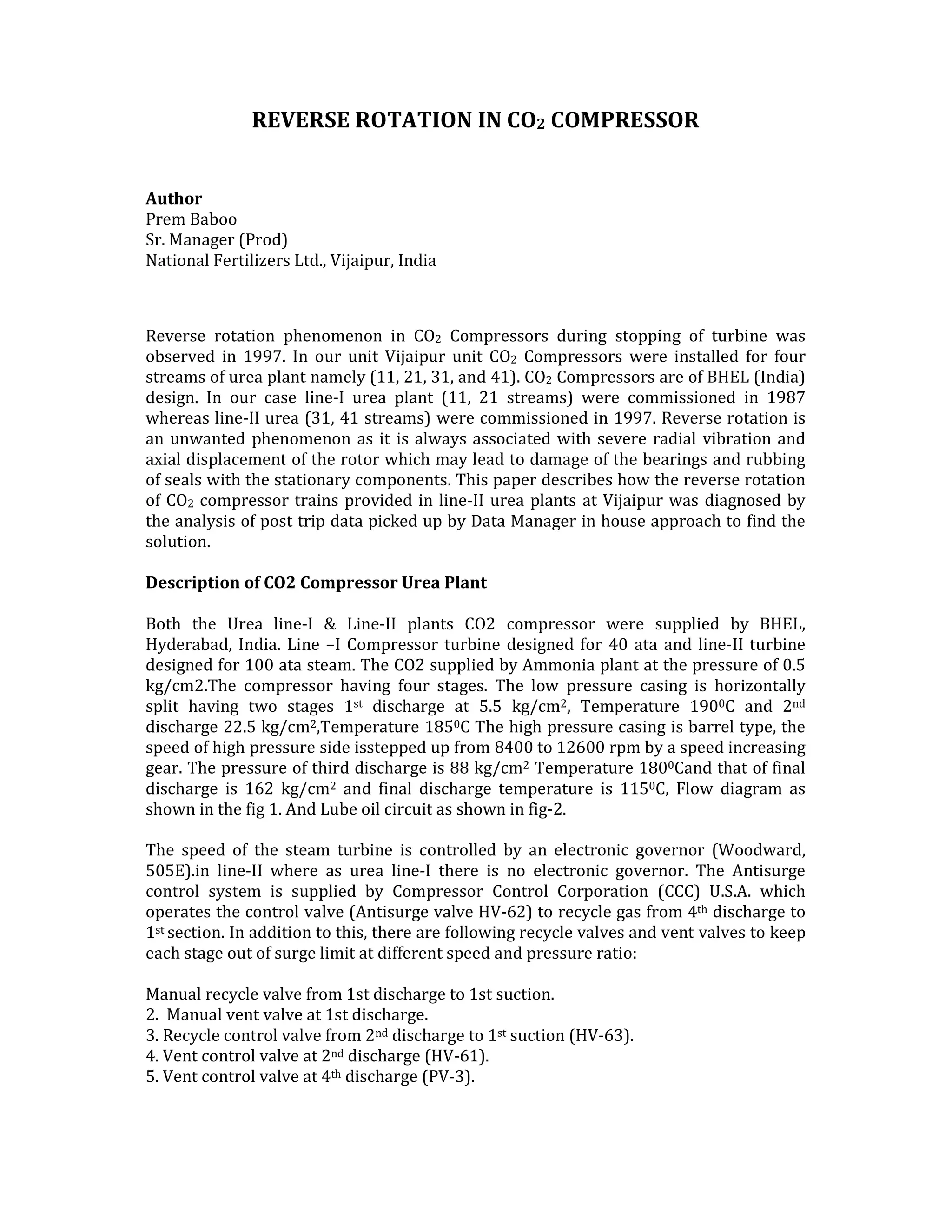 Reverse rotaion of co2 compressor | PDF