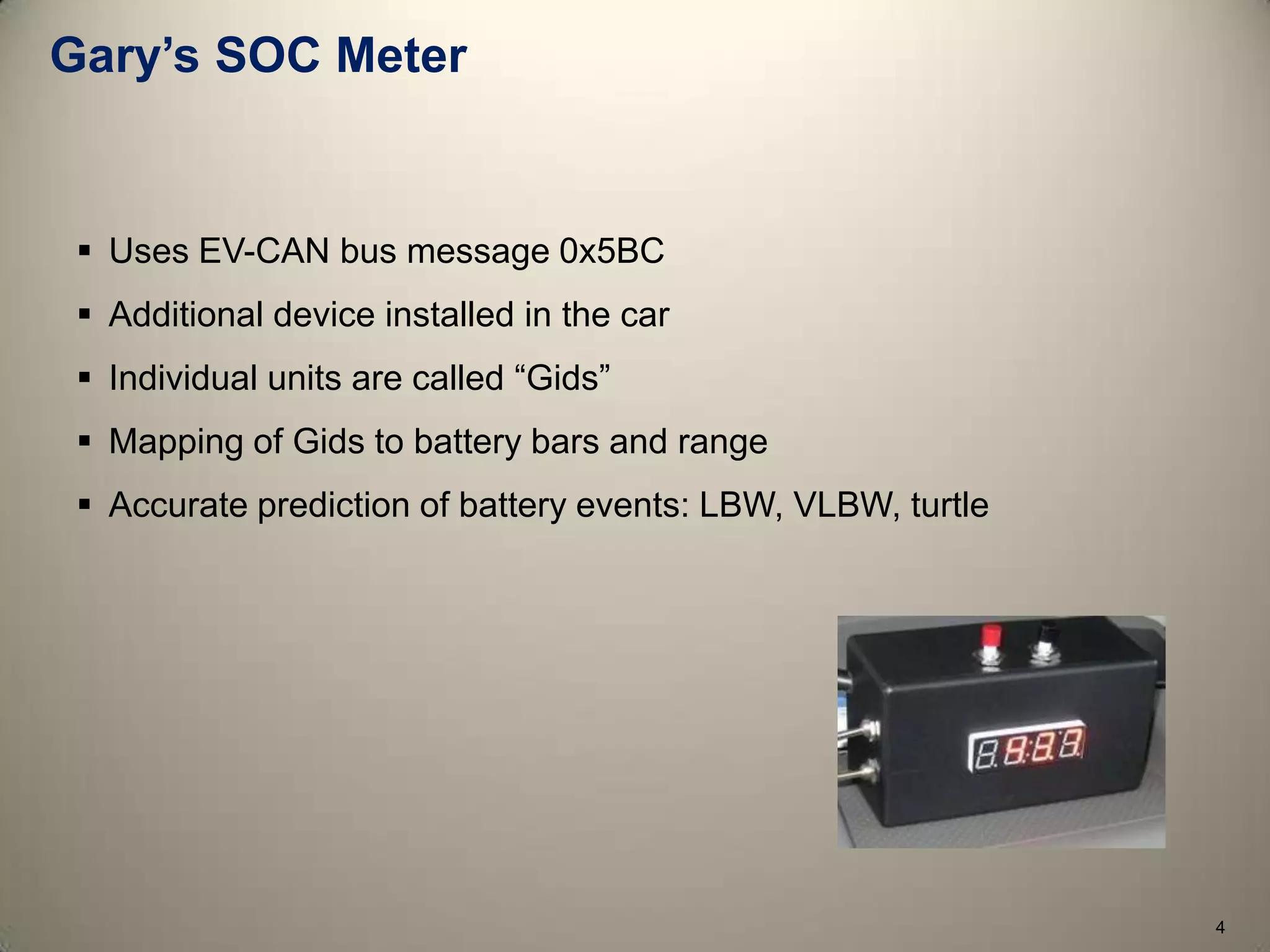Nissan LEAF - Reverse SOC Meter | PPT