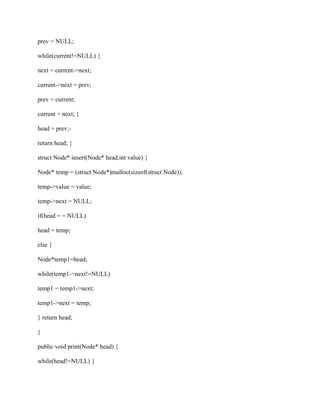 reverse the linked list (2-4-8-10) by- stack- iteration- recursion- U.docx